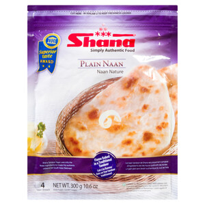 Shana Naan Plain 300 g (frozen) - Voilà Online Groceries & Offers