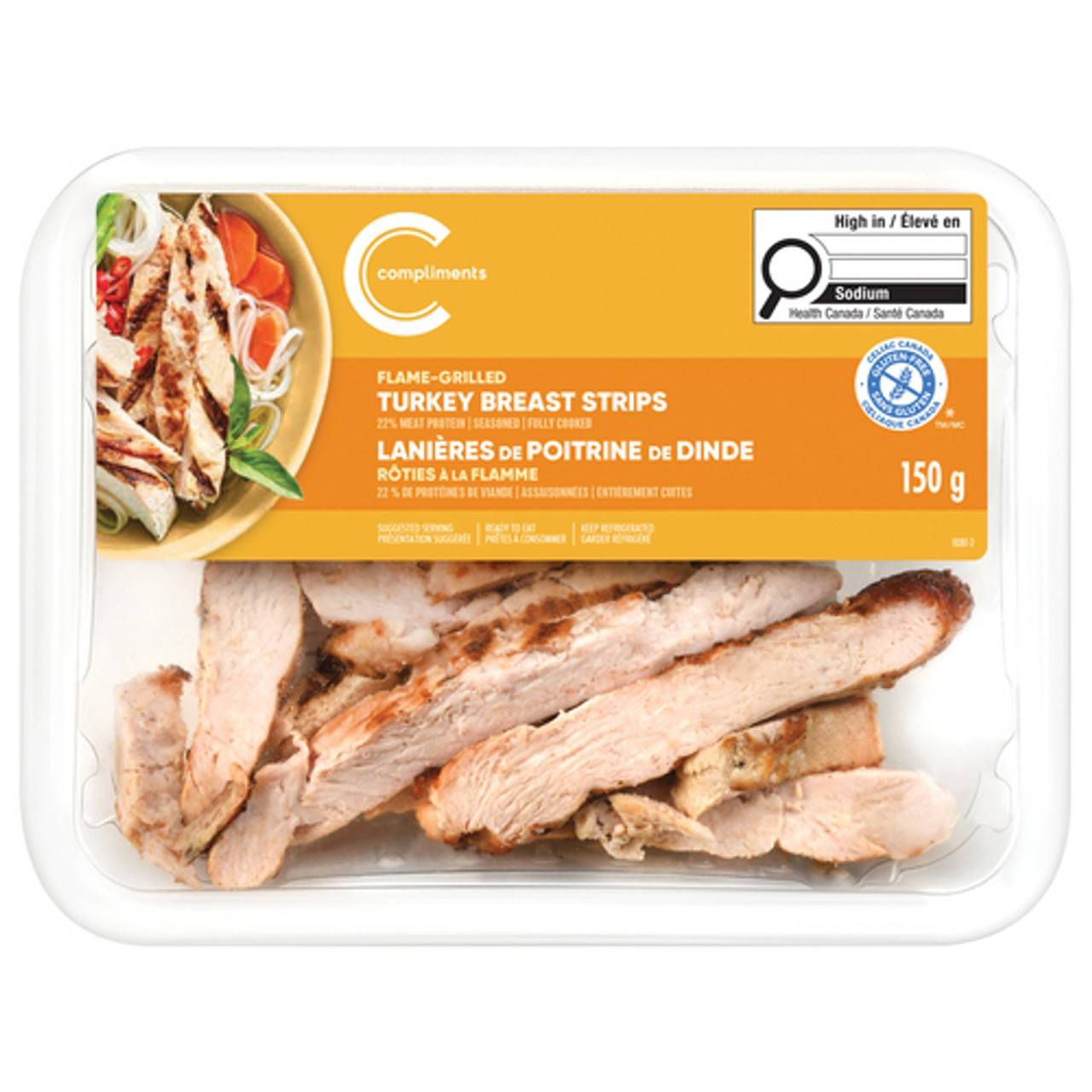 Compliments Turkey Breast Strips 150 g - Voilà Online Groceries & Offers