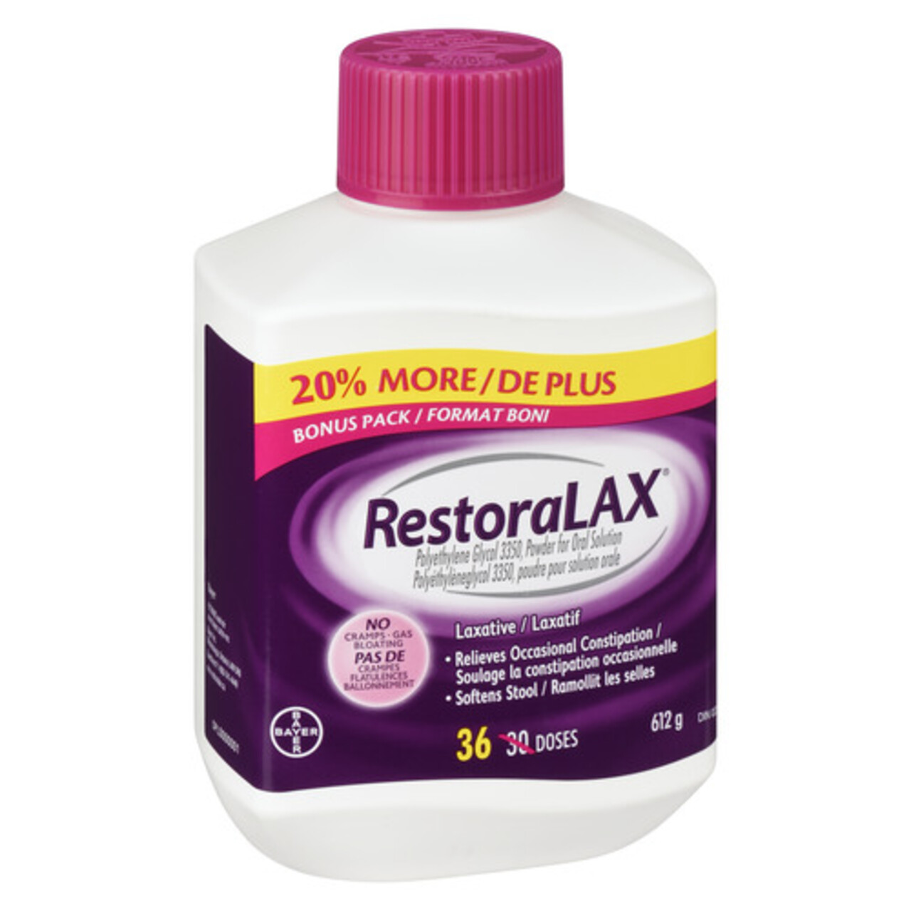 RestoraLAX Powder Laxatives 612 g - Voilà Online Groceries & Offers