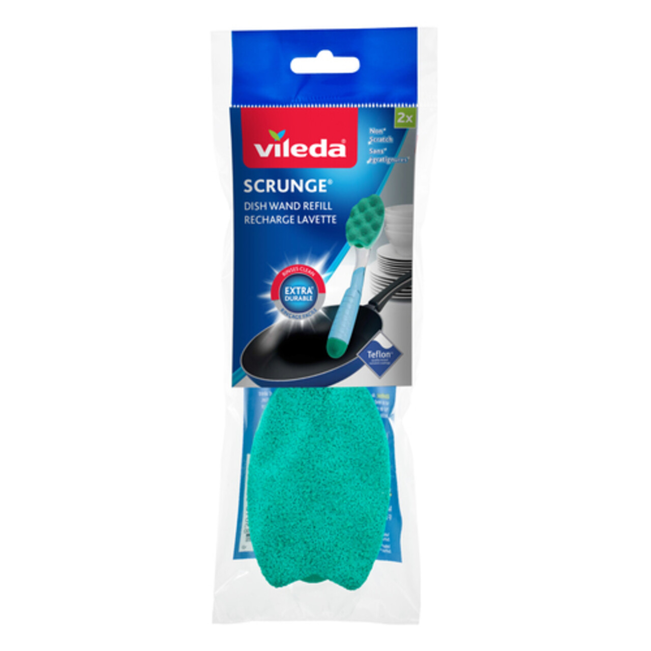 Vileda Dish Scourer Refill Scrunge 2 Pack - Voilà Online Groceries & Offers