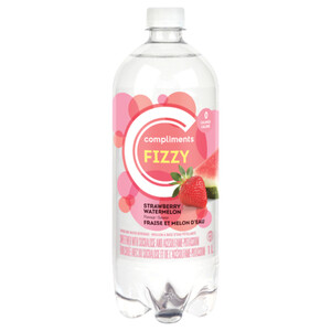 Compliments Sparkling Water Fizzy Strawberry Watermelon 1 L (bottle ...