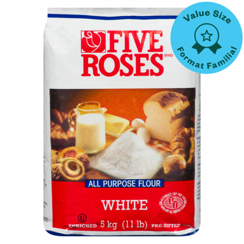 Five Roses All Purpose Flour White Value Size 5 kg - Voilà Online ...