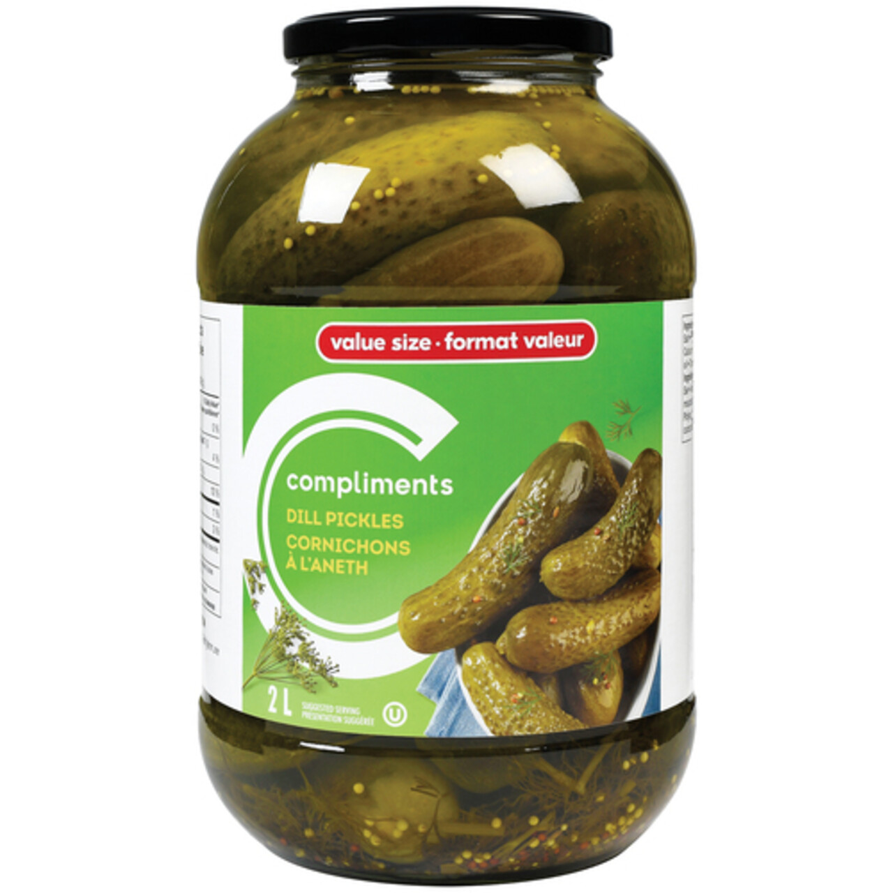 Compliments Dill Pickles Value Size 2 L - Voilà Online Groceries & Offers