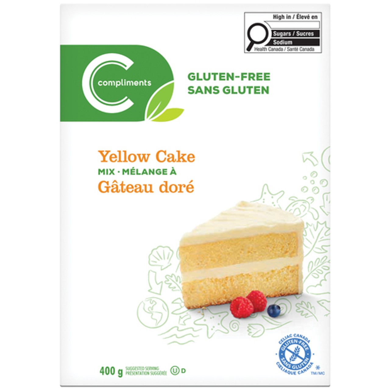 Compliments Gluten-Free Baking Mix Yellow Cake 400 g - Voilà Online ...