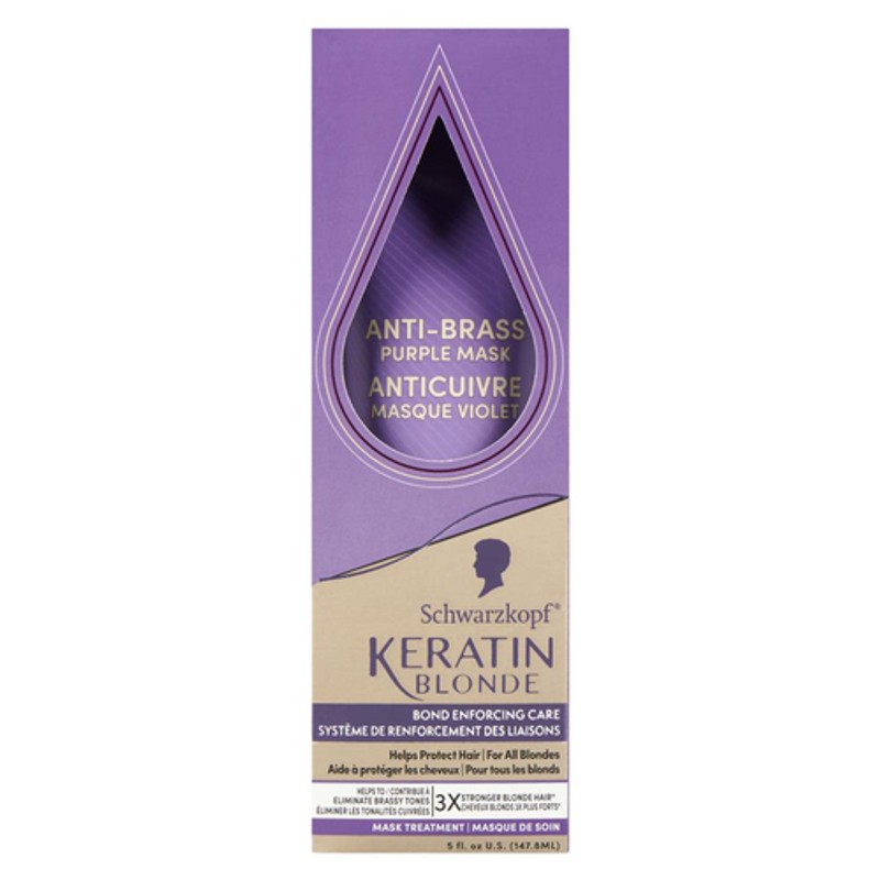 Keratin Anti-Brass Hair Mask Blonde 148 ml - Voilà Online Groceries ...