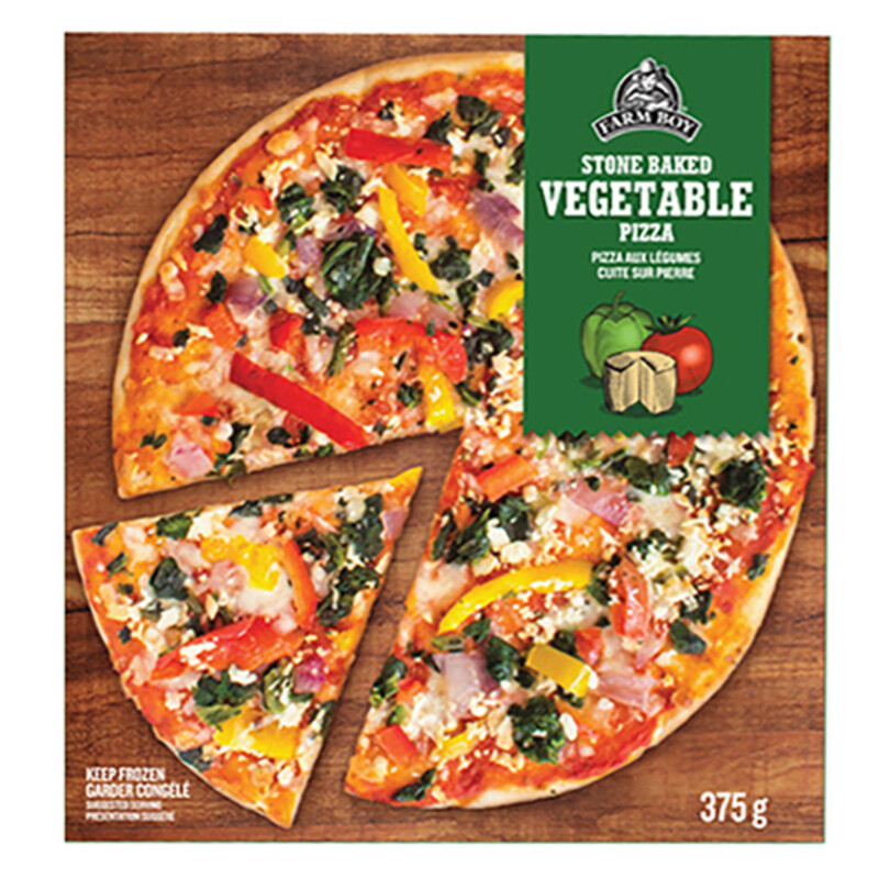 Farm Boy Frozen Pizza Stone Baked Vegetable 375 g - Voilà Online ...