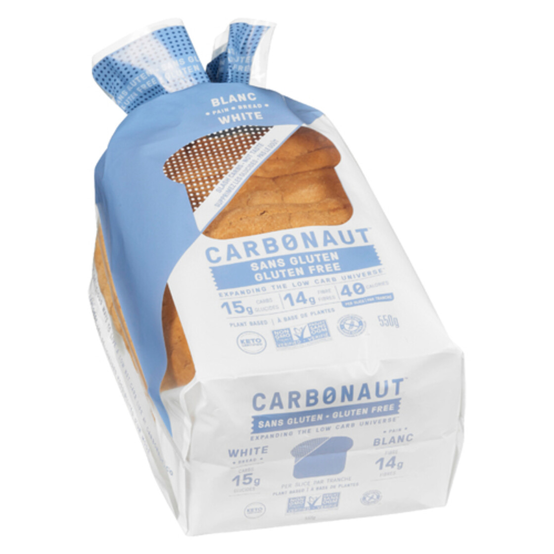 Carbonaut Gluten-Free White Bread 550 g (frozen) - Voilà Online ...
