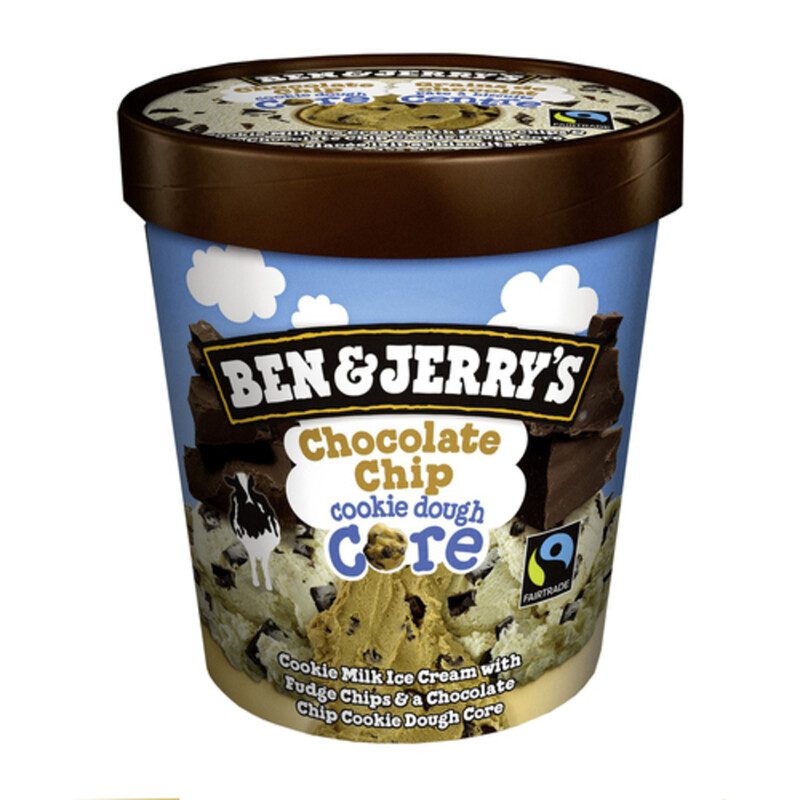 Ben & Jerry's Ice Cream Chocolate Chip Cookie Dough Core 473 ml - Voilà ...