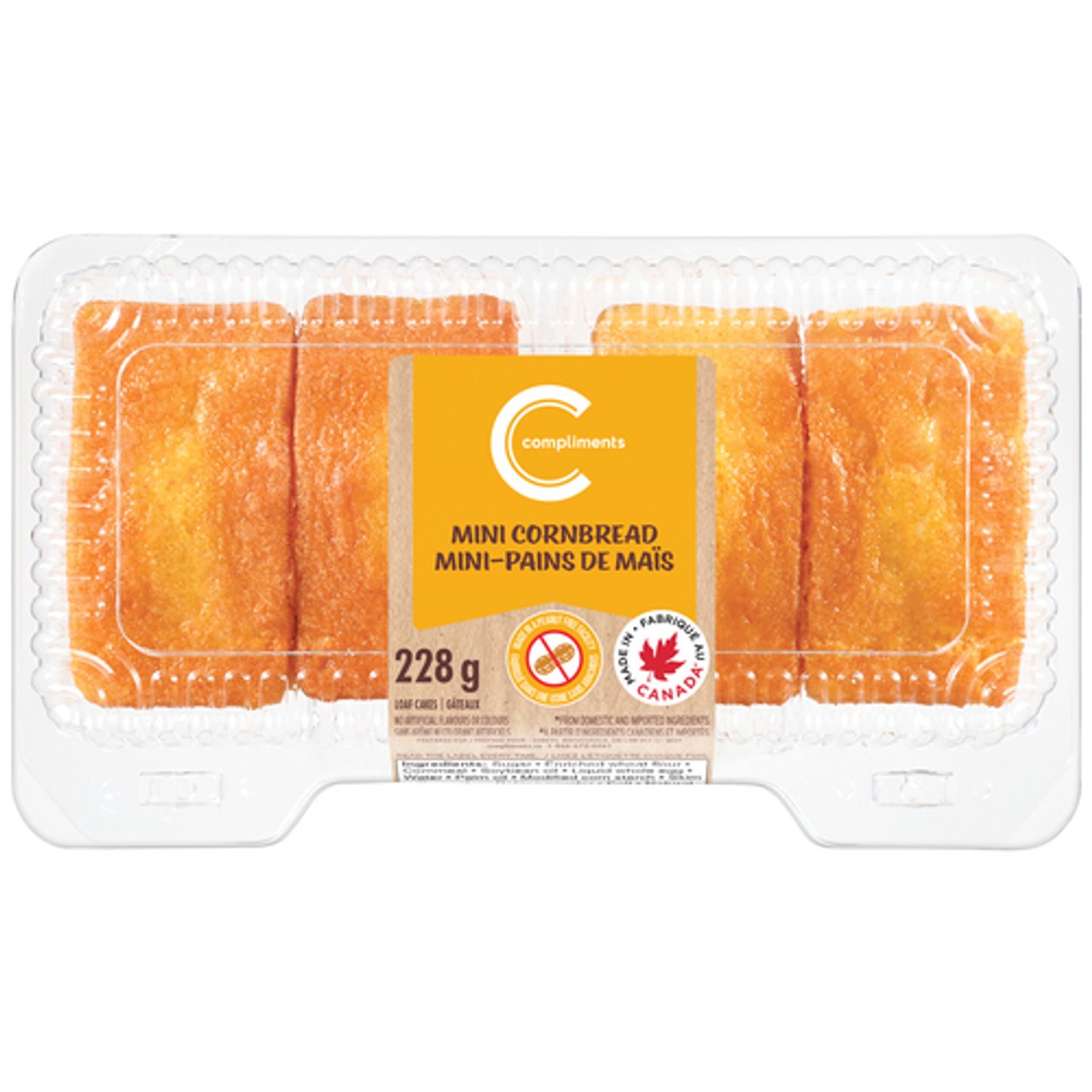 Compliments Mini Cornbread Loaves 4 x 57 g (frozen) - Voilà Online ...