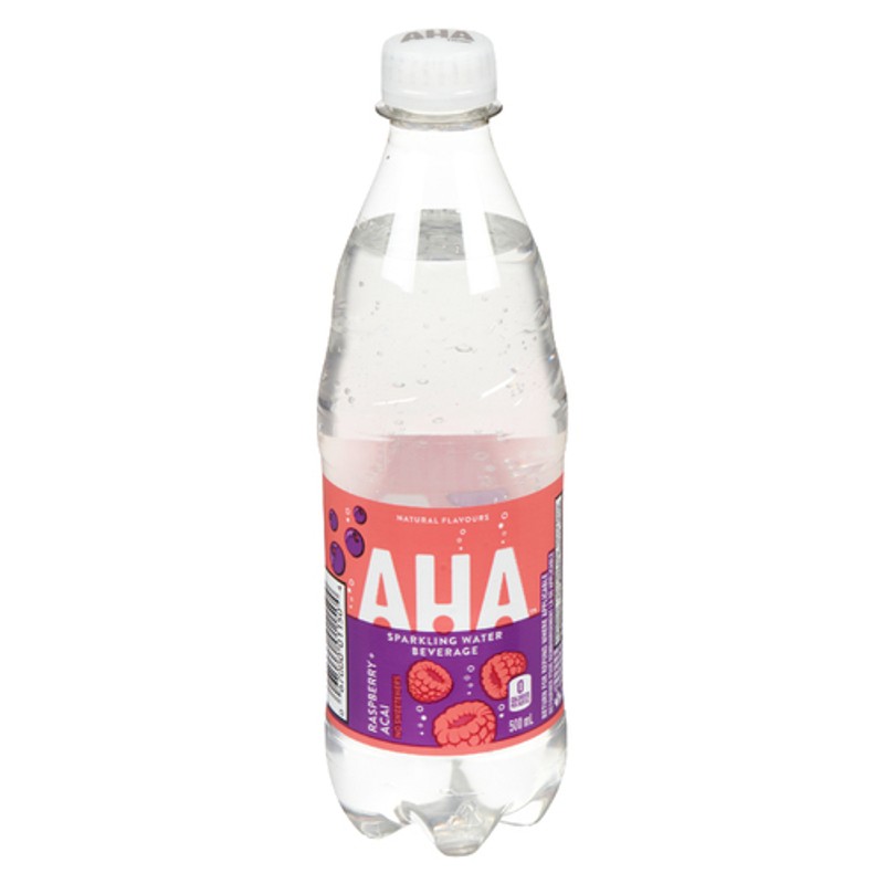 AHA Sparkling Water Raspberry & Acai 500 ml (bottle) - Voilà Online ...