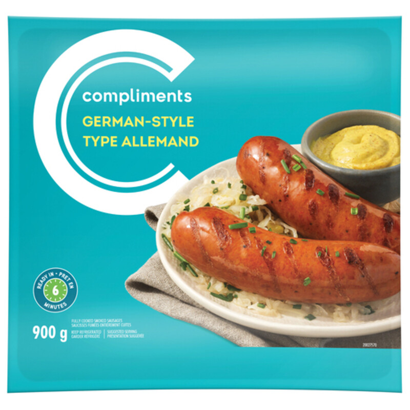 Compliments Sausage German-Style 900 g - Voilà Online Groceries & Offers