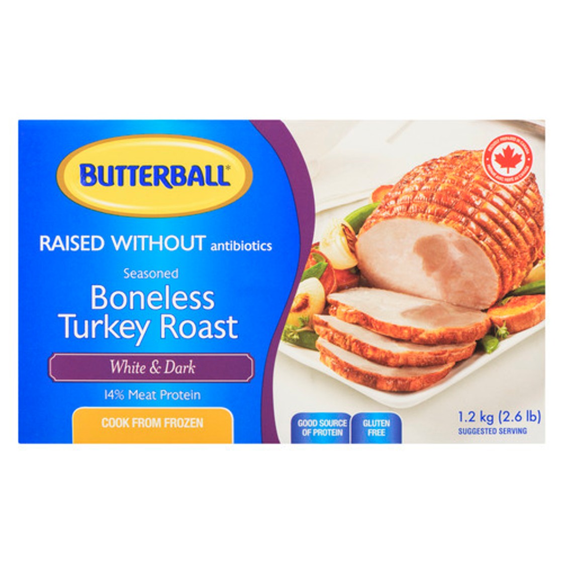 Butterball Frozen Seasoned Turkey Roast Boneless White & Dark 1.2 kg ...
