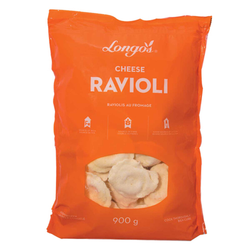 Longo's Frozen Ravioli Cheese Jumbo 900 g - Voilà Online Groceries & Offers
