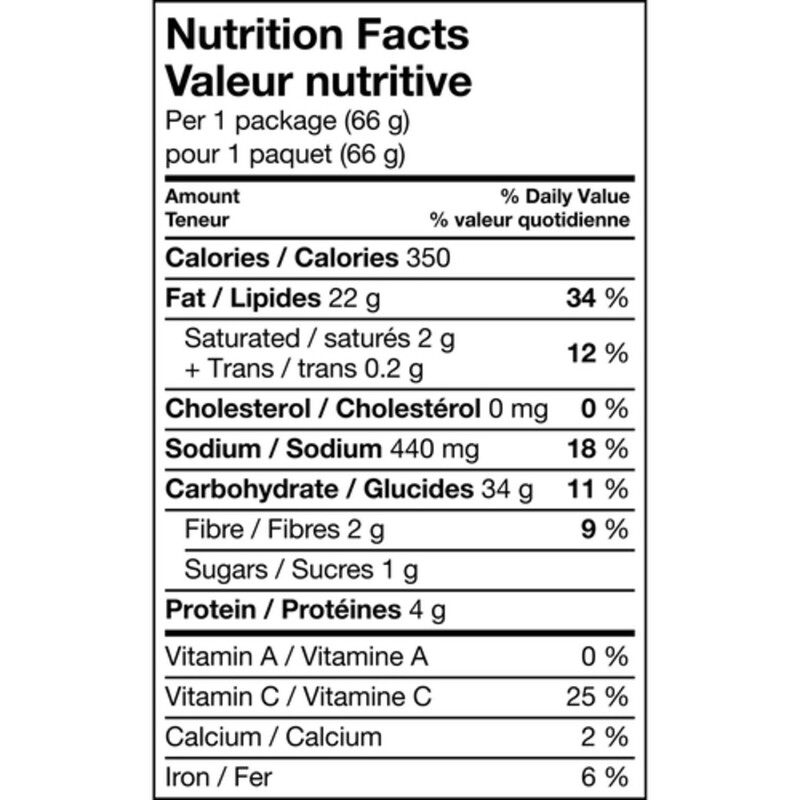 Ruffles Salt & Vinegar Flavoured Potato Chips (small bag) 66 g - Voilà ...