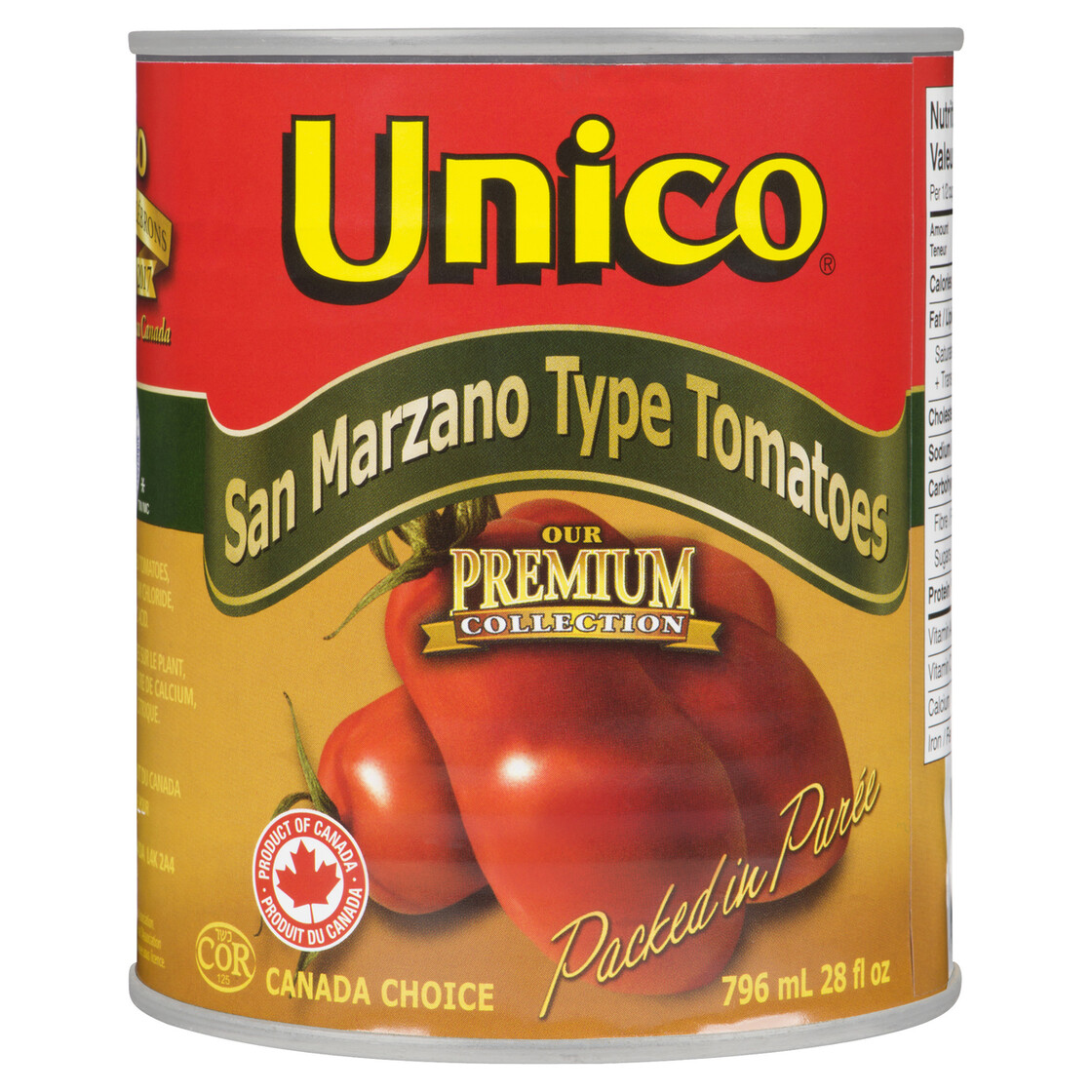 Unico San Marzano Type Premium Tomatoes 796 ml - Voilà Online Groceries ...