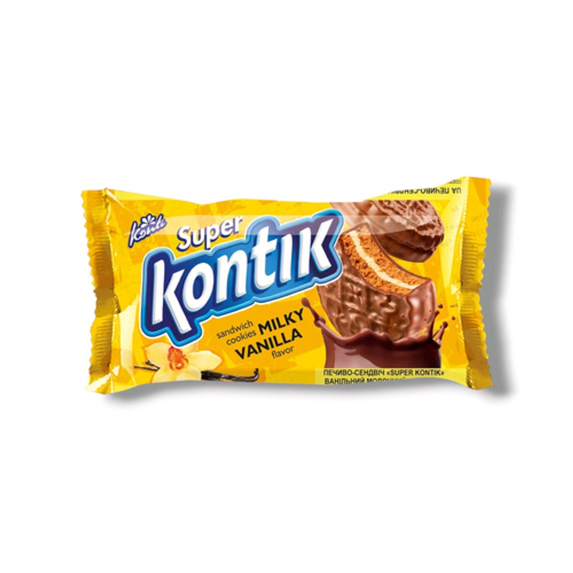 Konti Super Kontik Sandwich Cookies Milky Vanilla 90 g - Voilà Online ...
