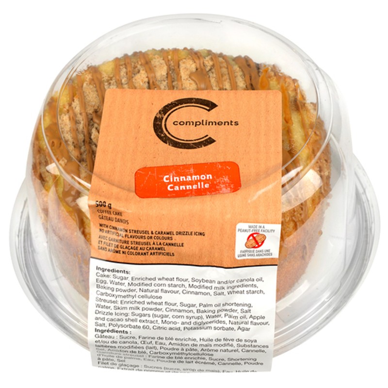 Compliments Coffee Cake Cinnamon 500 g - Voilà Online Groceries & Offers