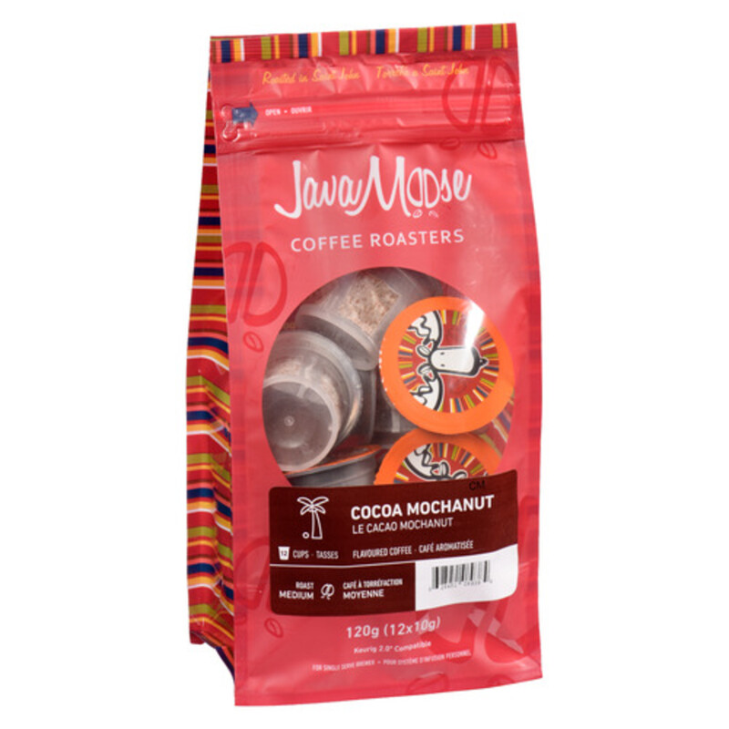 Java Moose Cocoa Mochanut 12 Coffee Pods 120 g - Voilà Online Groceries & Offers
