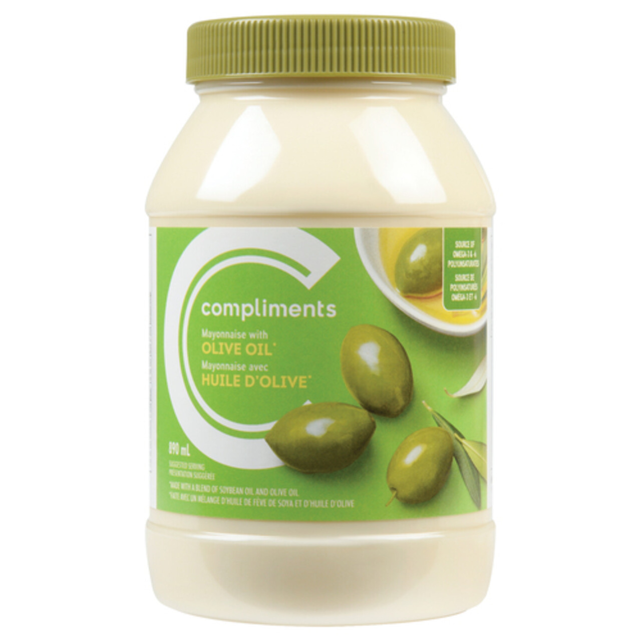 Compliments Mayonnaise With Olive Oil 890 ml - Voilà Online Groceries ...