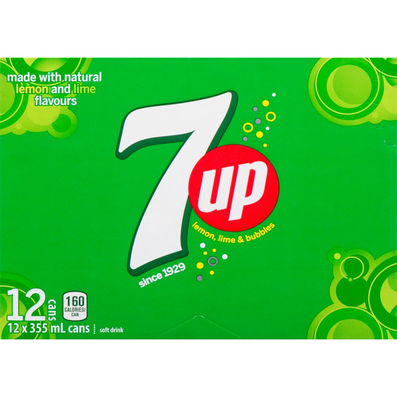 7Up Soft Drink Lemon Lime 12 x 355 ml (cans) - Voilà Online Groceries ...