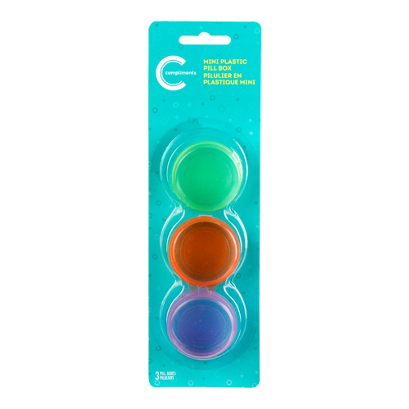 Compliments Mini Plastic Pill Box 1 EA - Voilà Online Groceries & Offers