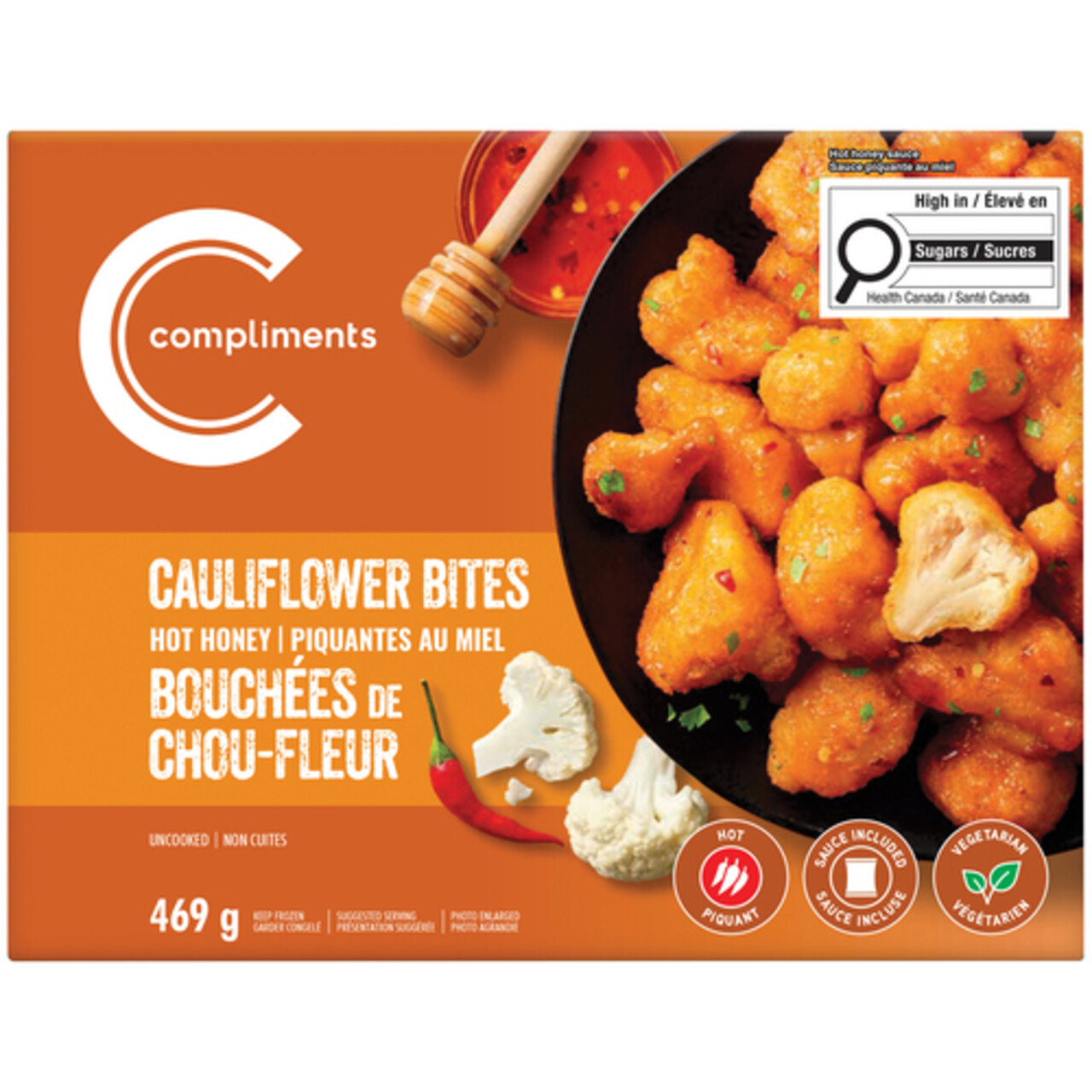 Compliments Frozen Cauliflower Bites Hot Honey 469 g - Voilà Online ...