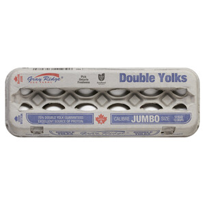 Gray Ridge White Eggs Grade A Double Yolk Large 12 Count - Voilà Online Groceries & Offers