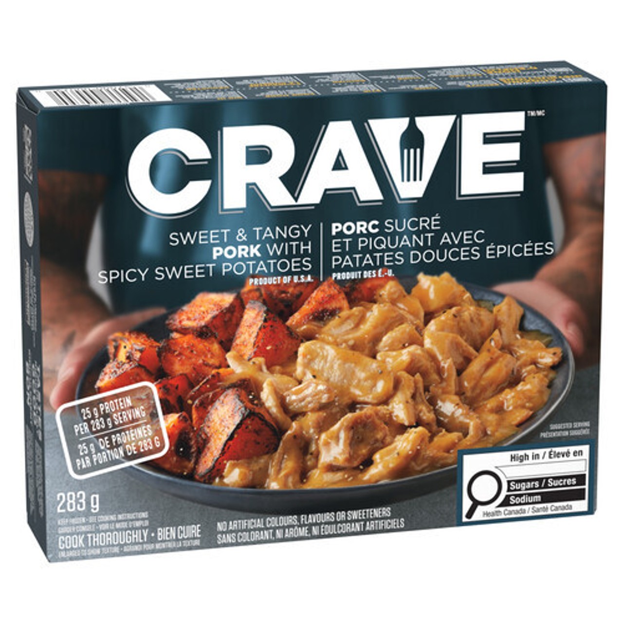 Crave Frozen Meal Sweet & Tangy Pork With Spicy Sweet Potatoes 283 g ...