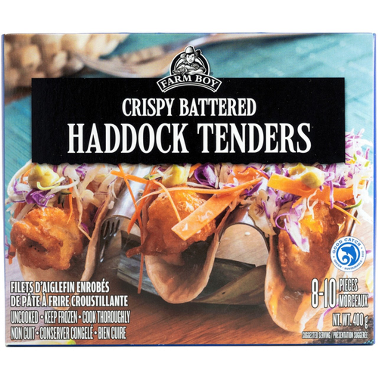 Farm Boy Frozen Crispy Battered Haddock Tenders 400 g - Voilà Online ...