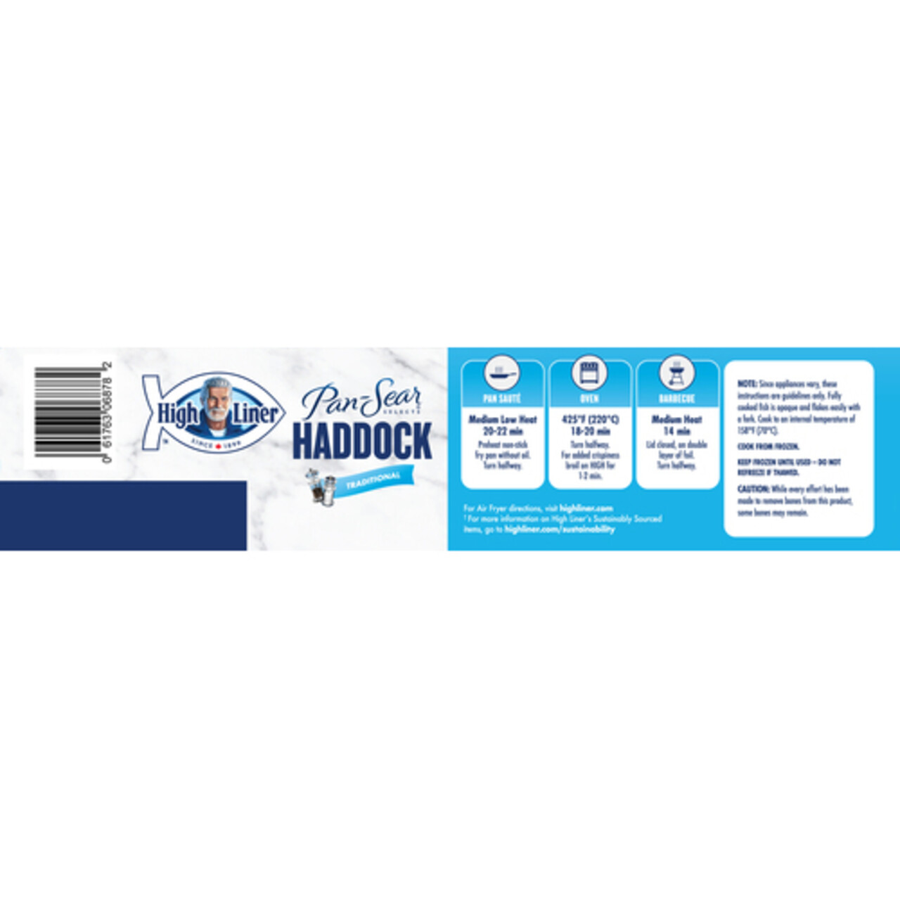 High Liner Frozen Pan Seared Haddock Fillet Traditional 500 g - Voilà ...
