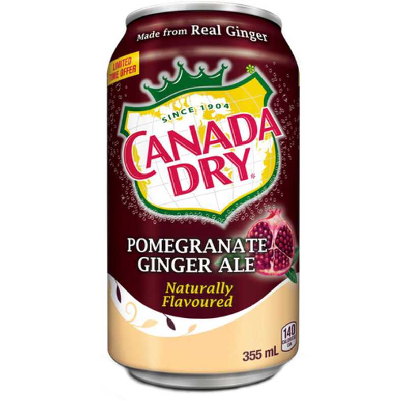 Canada Dry Ginger Ale Pomegranate 355 ml (can) - Voilà Online Groceries ...