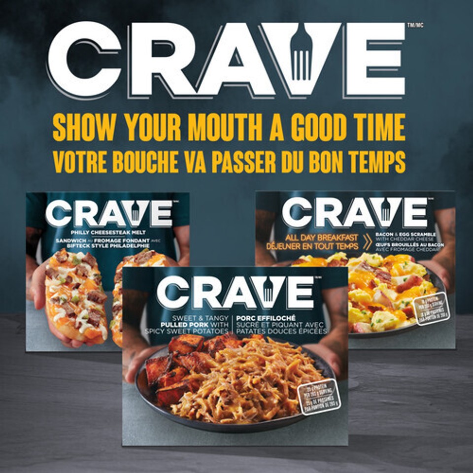 Crave Frozen Meal Sweet & Tangy Pork With Spicy Sweet Potatoes 283 g ...