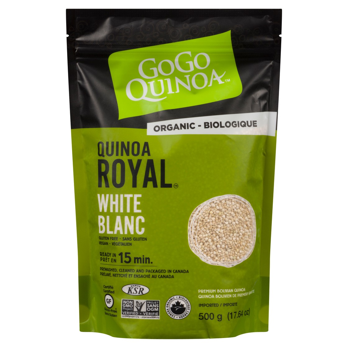 GoGo Quinoa Organic Royal White Quinoa 500 g - Voilà Online Groceries ...