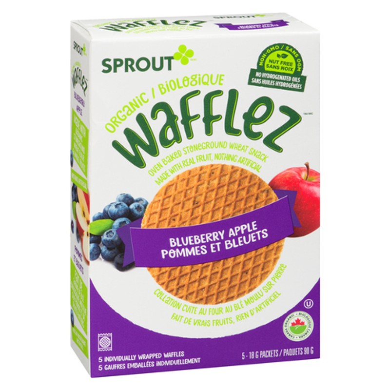 Wafflez Organic Baby Food Blueberry Apple 90 g - Voilà Online Groceries ...