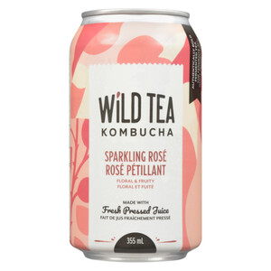 Wild Tea Kombucha Sparkling Rose 355 ml - Voilà Online Groceries & Offers