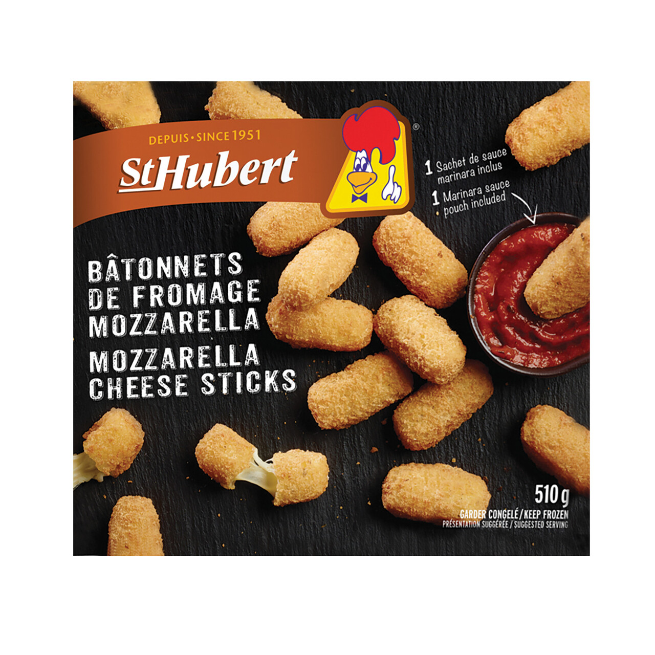 St-Hubert Frozen Mozzarella Cheese Sticks 12 Pack 510 g - Voilà Online ...