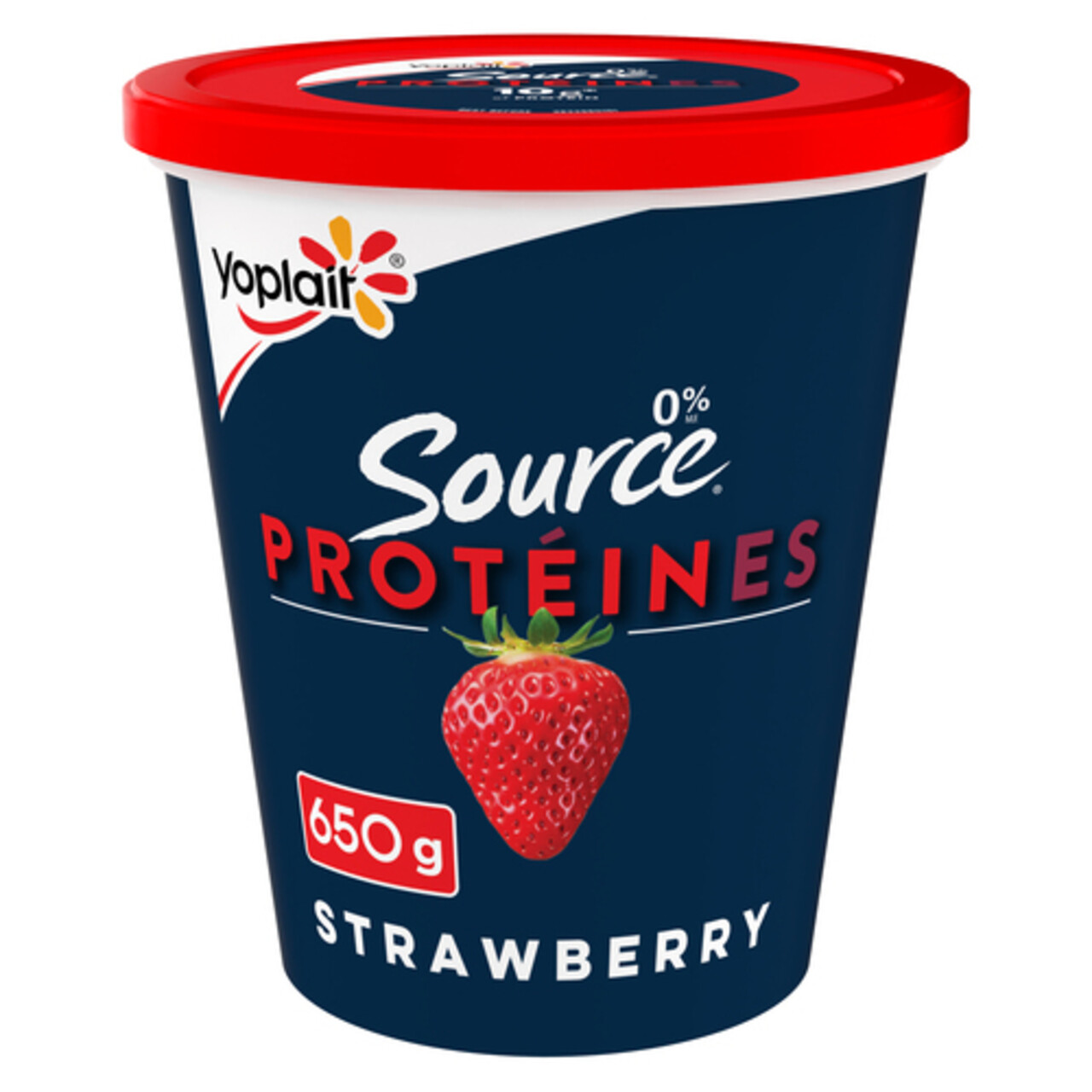 Yoplait Source Protein Yogurt Strawberry 650 g - Voilà Online Groceries ...