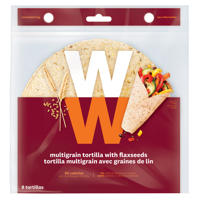 WW Tortillas Multigrain with Flaxseeds 8 Pack 248 g - Voilà Online ...