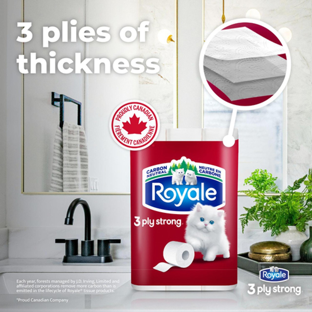 Royale Toilet Paper Strong 3-Ply 12 Rolls x 165 Sheets - Voilà Online ...