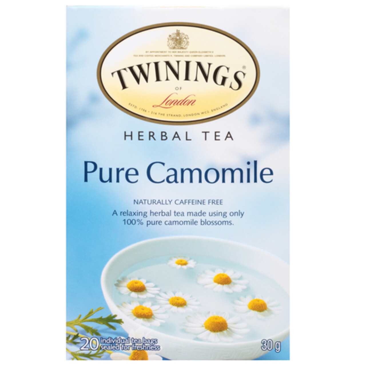 Twinings Herbal Tea Pure Camomile 20 Tea Bags - Voilà Online Groceries ...