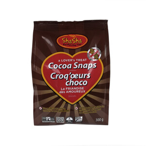 ShaSha Cookies Cocoa Snaps 300 g - Voilà Online Groceries & Offers