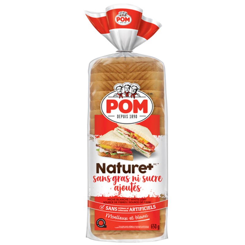 POM White Bread Nature Sugar & Fat Free 650 g - Voilà Online Groceries ...
