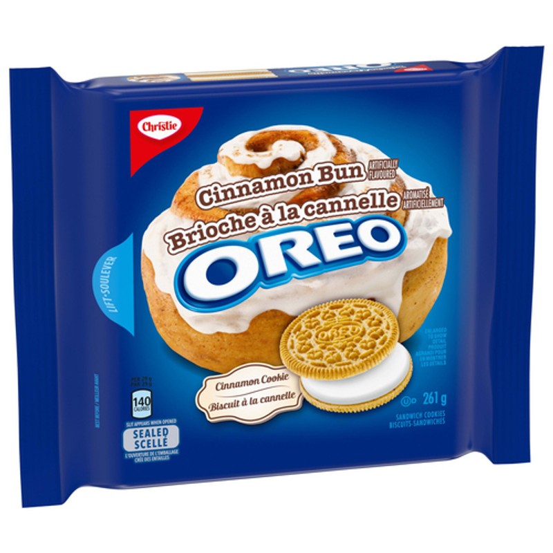 Oreo Bun Sandwich Cookies Cinnamon Packable Snackable Dunkable 261 g ...