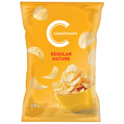 Compliments Potato Chips Regular 200 g - Voilà Online Groceries & Offers