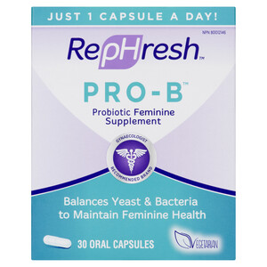Rephresh Pro B Probiotic Feminine Supplement Capsules 30 EA - Voilà ...