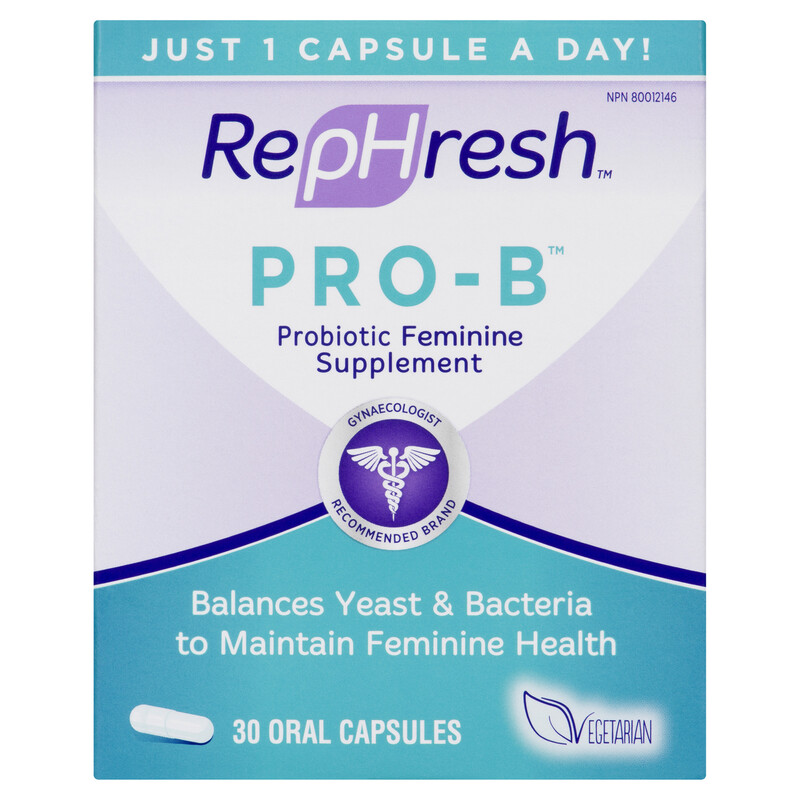 Rephresh Pro B Probiotic Feminine Supplement Capsules 30 EA - Voilà ...