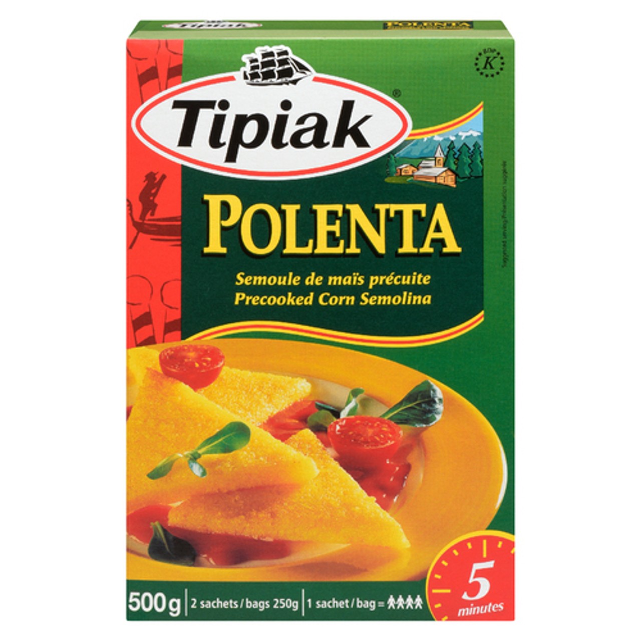 Tipiak Polenta Precooked Corn Semolina 500 g - Voilà Online Groceries ...