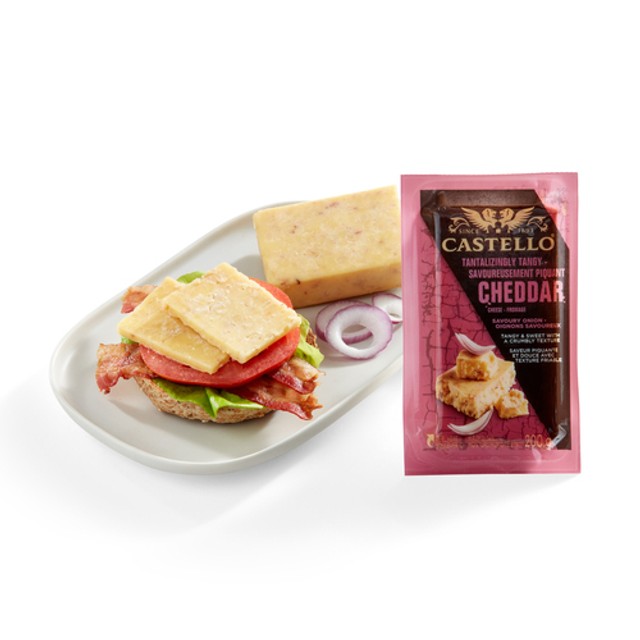 Castello Cheddar Cheese Savoury Onion 200 g - Voilà Online Groceries ...