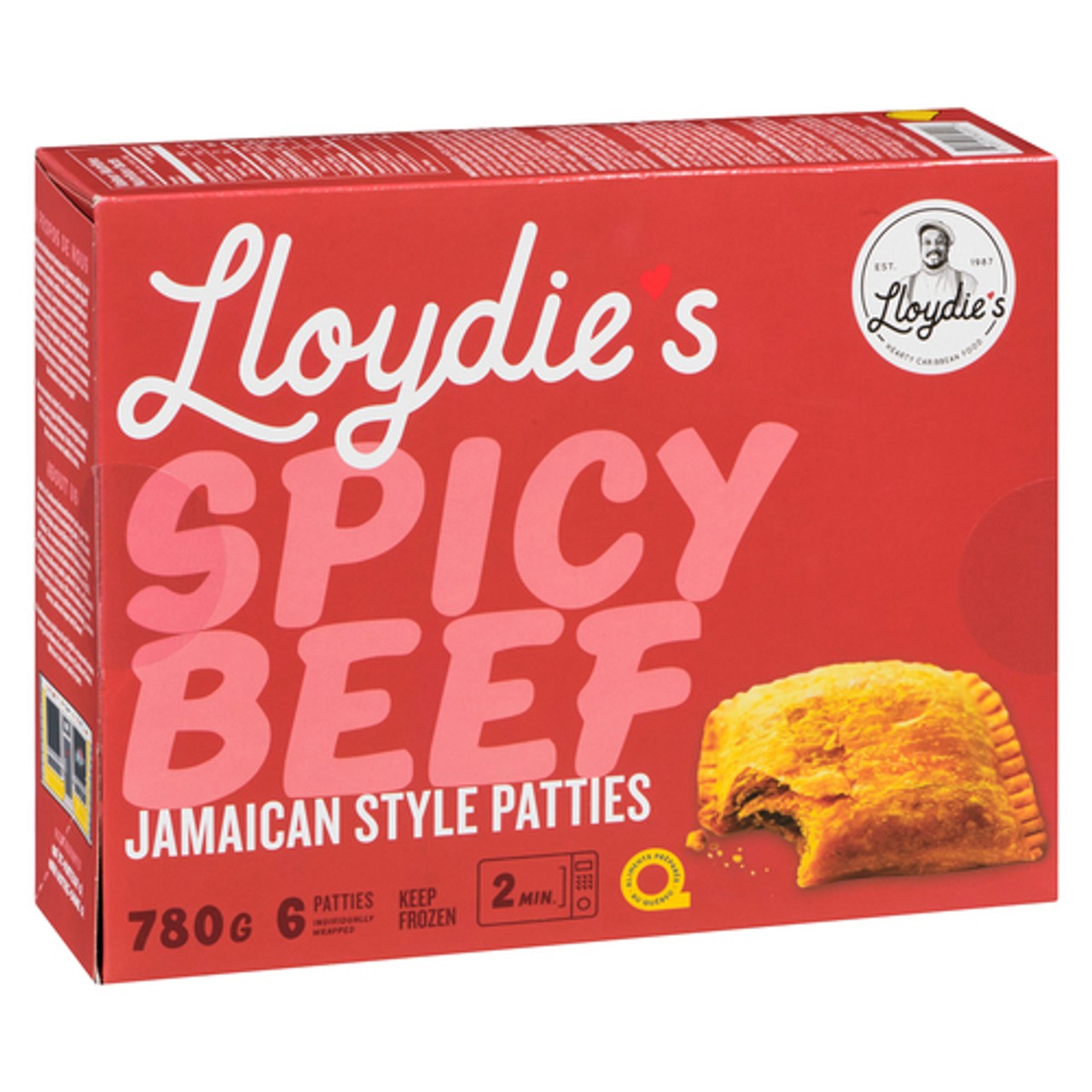 Lloydie's Frozen Jamaican Style Patties Spicy Beef 6 Pack 780 g - Voilà ...