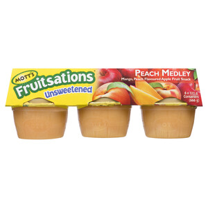 Mott's Fruitsations Fruit Snacks Unsweetened Peach Medley 6 x 111 g ...